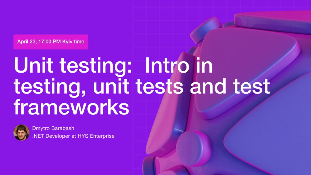 Unit testing: Intro in testing, unit tests and test frameworks
